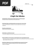 A Knight's Tale Study Guide Questions | PDF