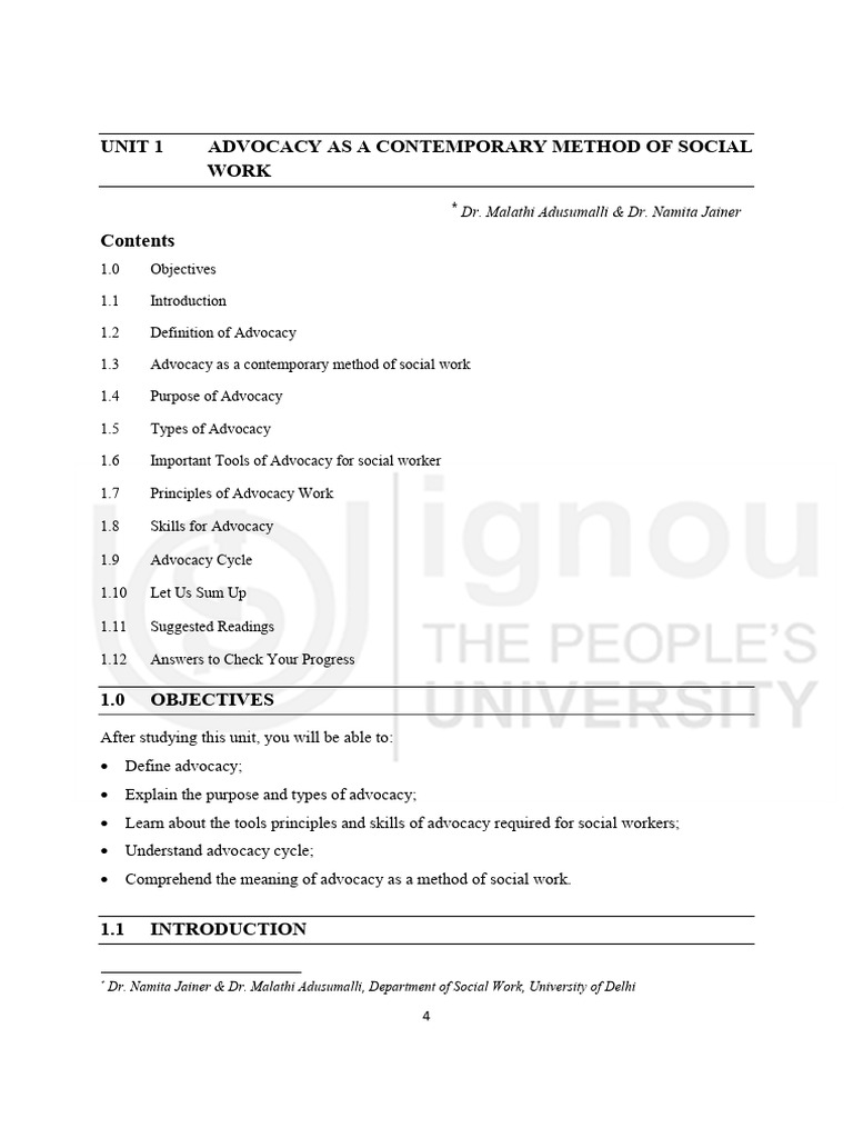 Unit-1 | PDF | Social Work | Justice