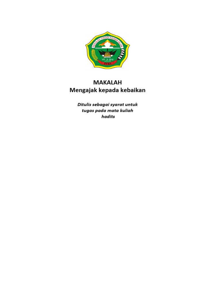 Makalah Hadist Nadia-2 | PDF