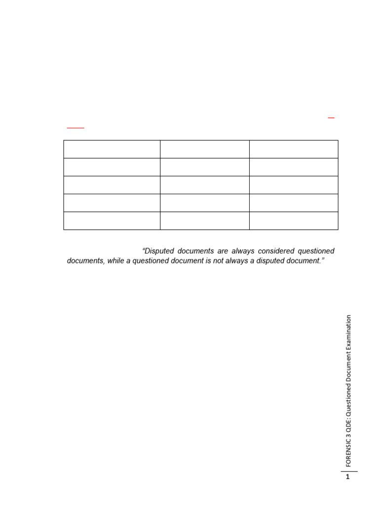 Forensic 3 Qde Activity 1 | PDF