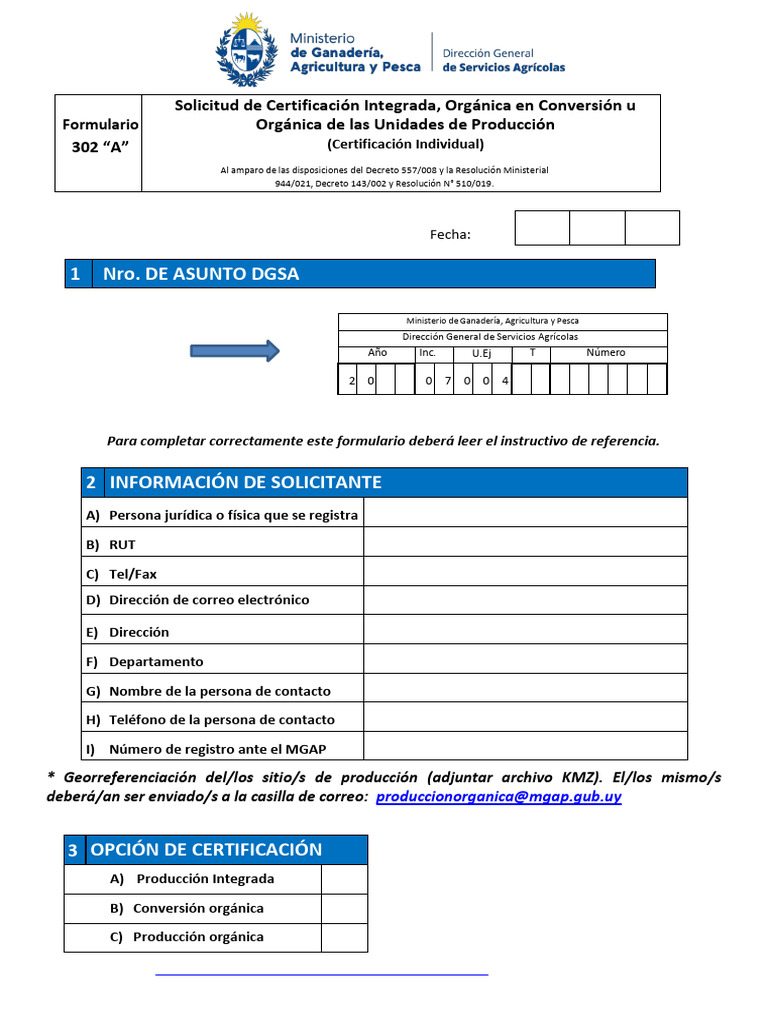 Formulario 302 A Editable | PDF