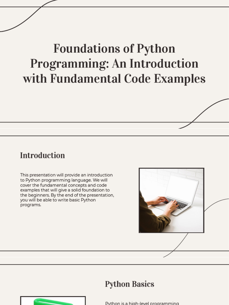Wepik Foundations of Python Programming An Introduction With Fundamental Code Examples ...
