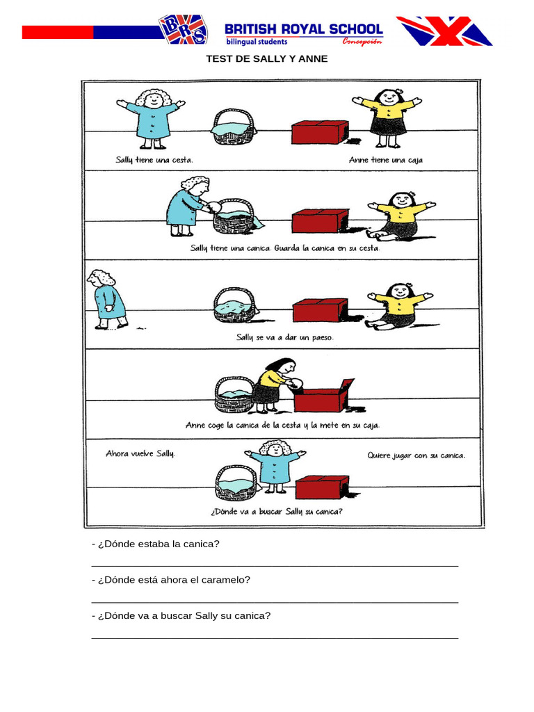 Test de Sally y Anne: Comprensión Infantil | PDF