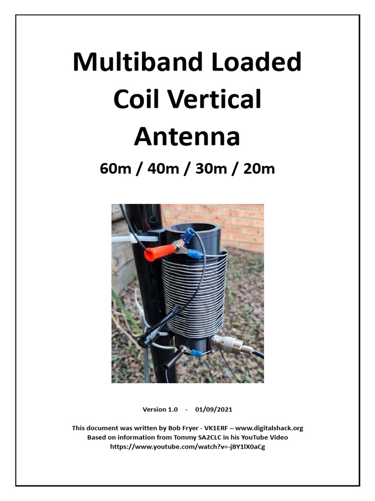 Multiband Vertical Antenna Guide | PDF | Electrical Connector | Antenna ...