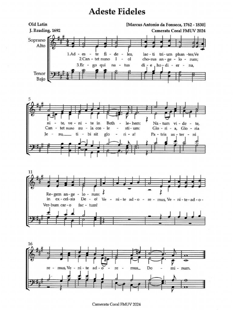 Adeste Fideles - Final | PDF