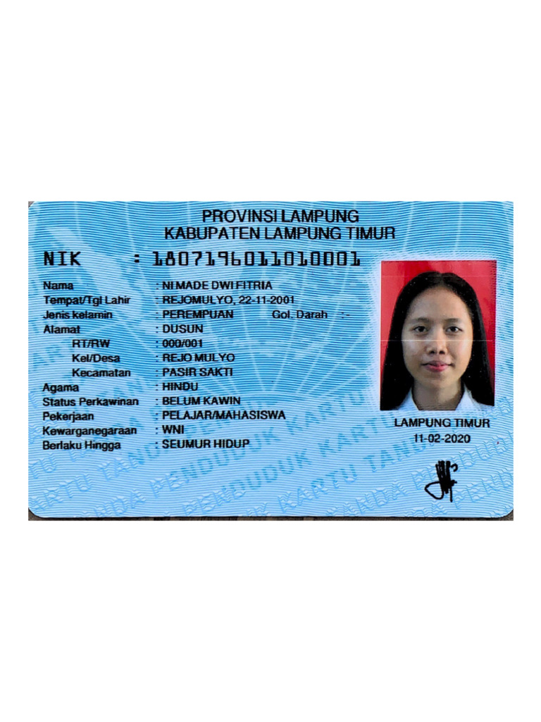 KTP - Ni Made Dwi Fitria | PDF