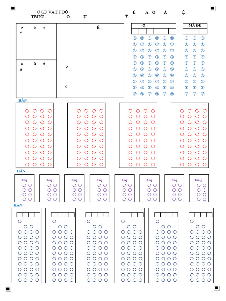 PHIEU TRA LOI TRAC NGHIEM 2025 HN3 | PDF