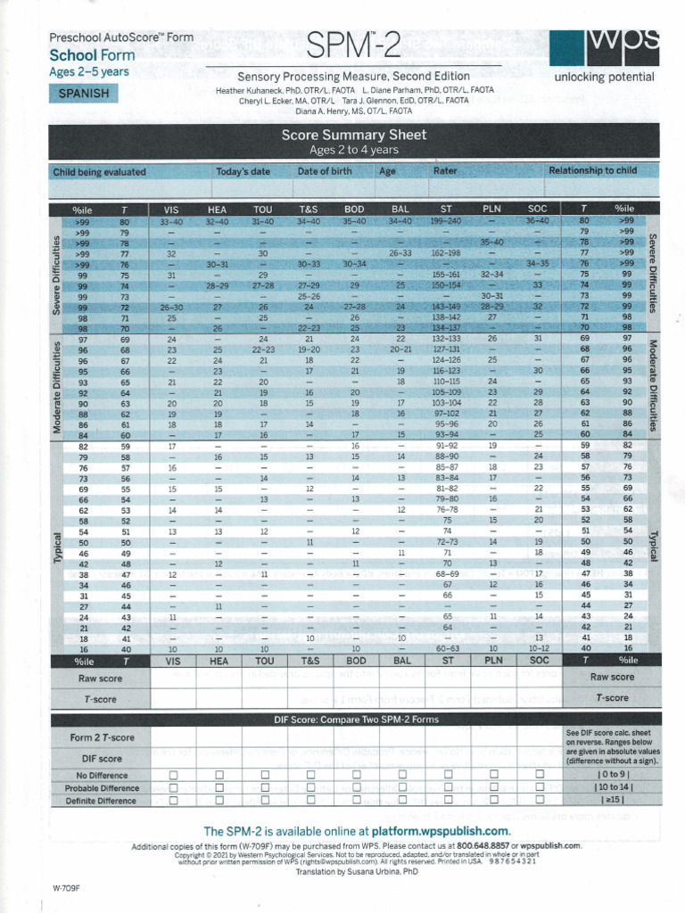 SPM School 2-5 años | PDF