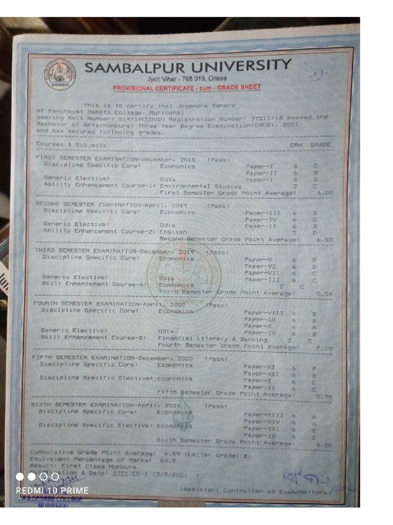 Ba Certificate | PDF