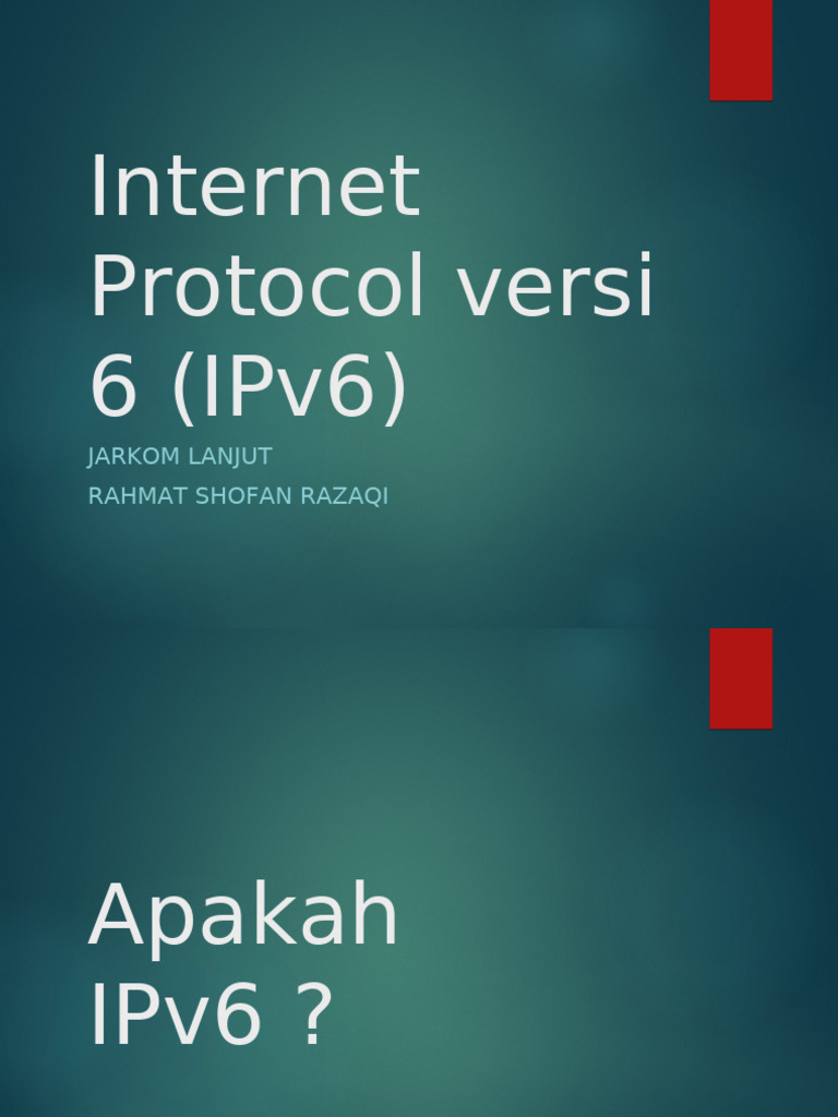Konsep Dan Pengantar Ipv6 | PDF