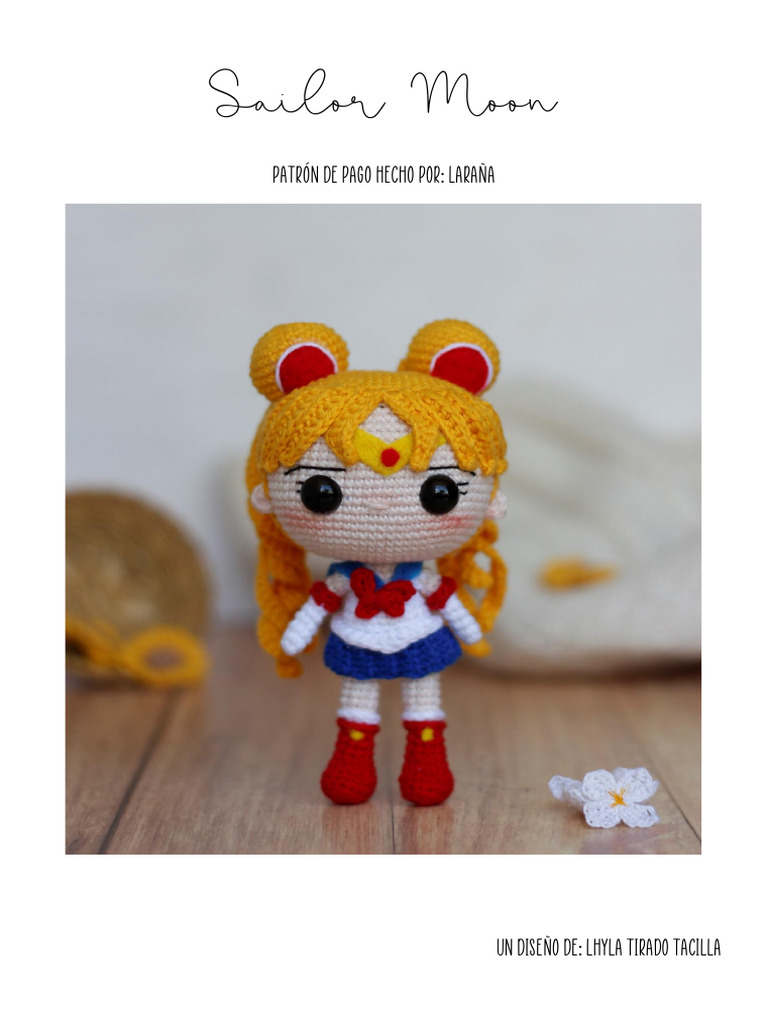 Patrón Amigurumi Sailor Moon | PDF | Textiles | Artes Textiles