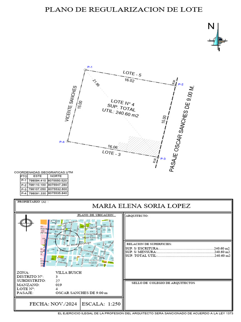 Plano de Lote | PDF