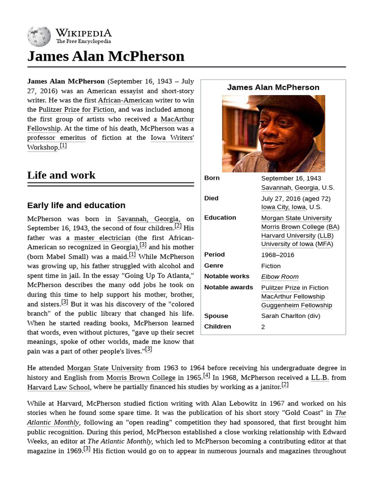 James_Alan_McPherson | PDF | American Literature