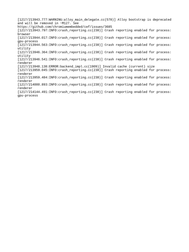 Developer Log: Crash Reporting | PDF
