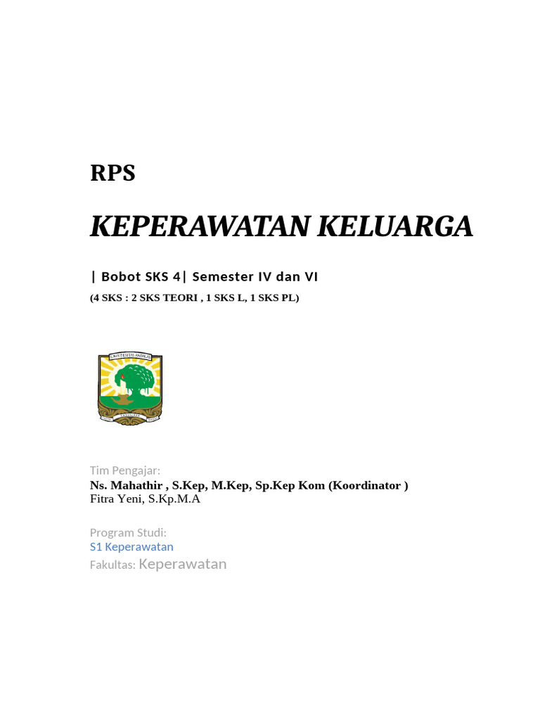 Rps Obe Kep Keluarga 2024 A2 Mahathir Fitra Yeni | PDF
