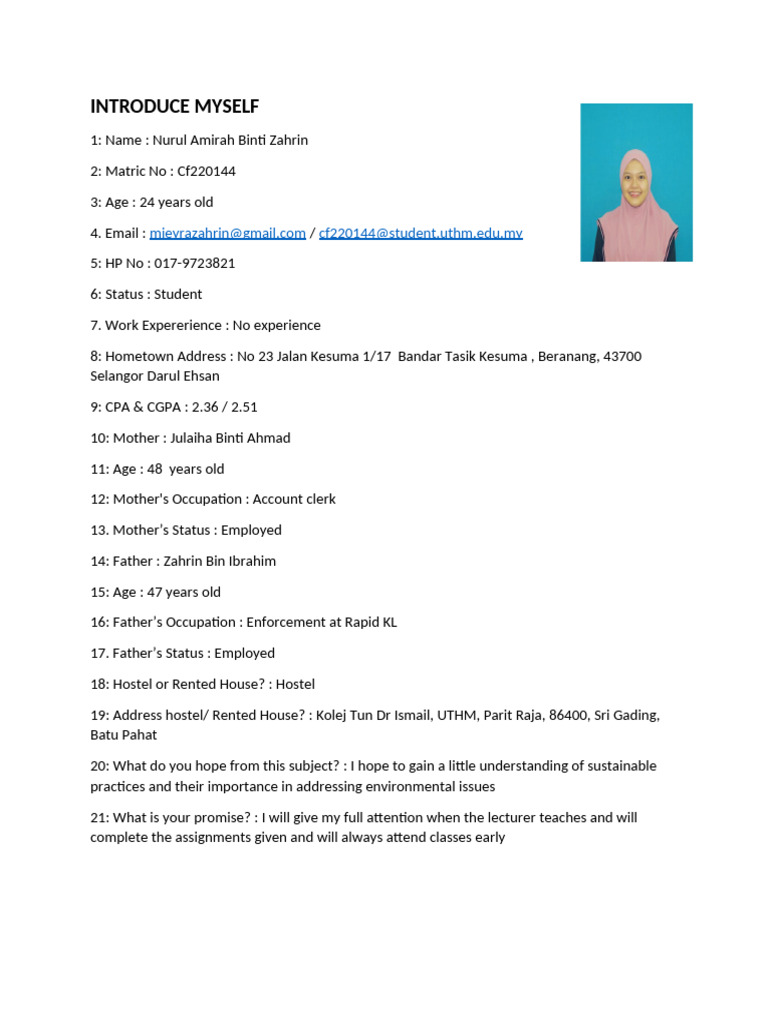 Introducemyself | PDF