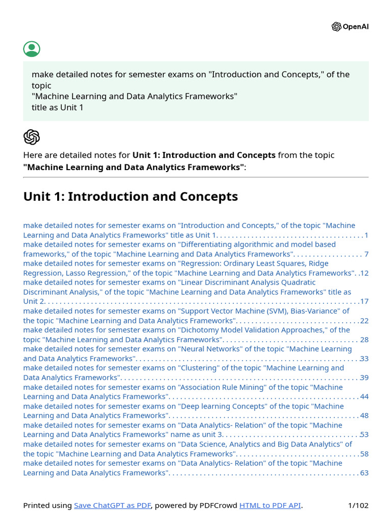 Machine Learning Frameworks Overview | PDF | Support Vector Machine | Cross Validation (Statistics)