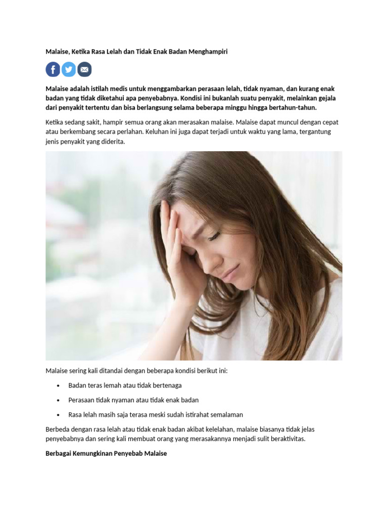 Malaise | PDF