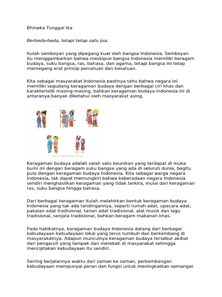 Keaneka Ragaman Budaya Indonesia | PDF