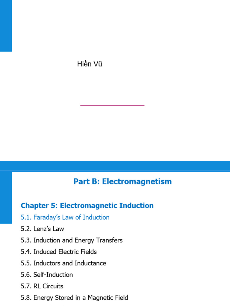 Electromagnetic Induction Concepts | PDF | Electromagnetic Induction | Inductance