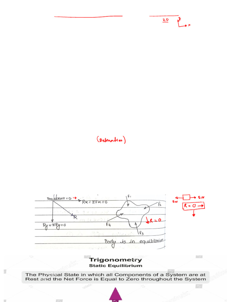 Plane Force System Equilibrium Guide | PDF | Force | Beam (Structure)