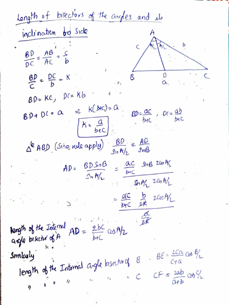 Properties of Triangles Proof | PDF