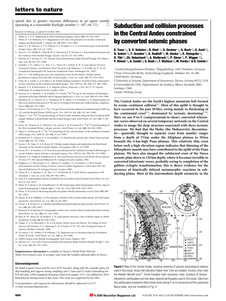 Subduction and Collision Processes | PDF | Plate Tectonics | Crust ...