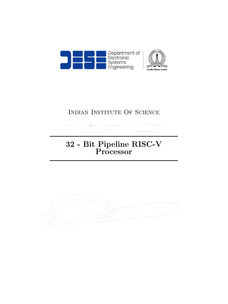 Pipelined RISC-V Processor With Cache | PDF | Central Processing Unit ...