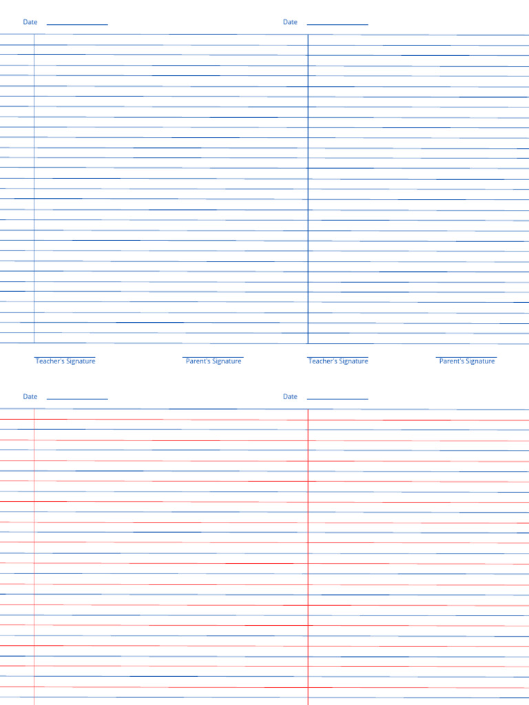 Lined NTBK A4 Size | PDF