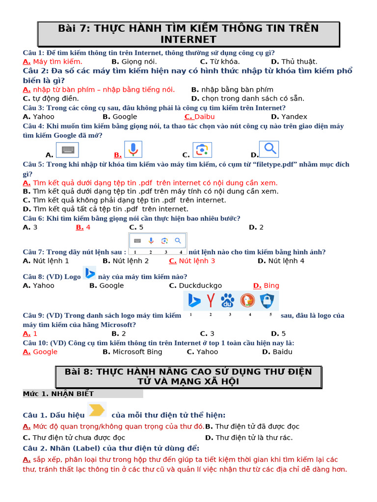 Cau TN - Bai 7 - Den 13 | PDF