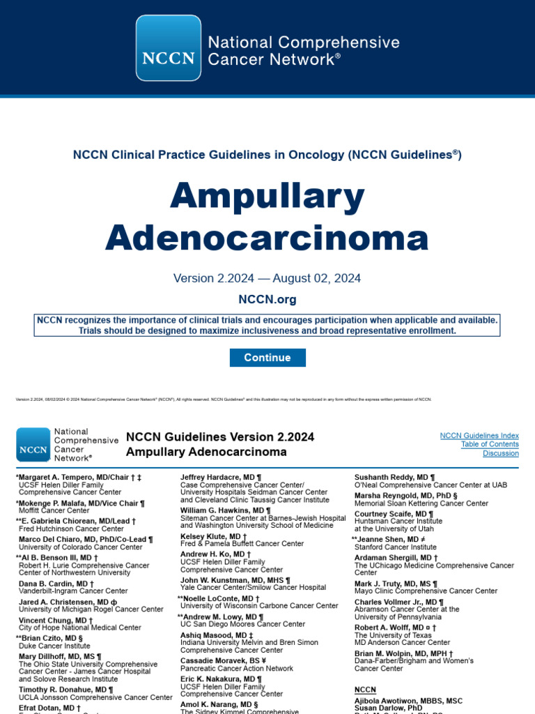 Ampullary | PDF | Metastasis | Pancreatic Cancer