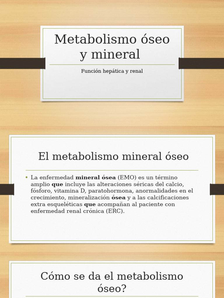 # 5 Metabolismo Óseo y Mineral | PDF | Calcio | Hueso
