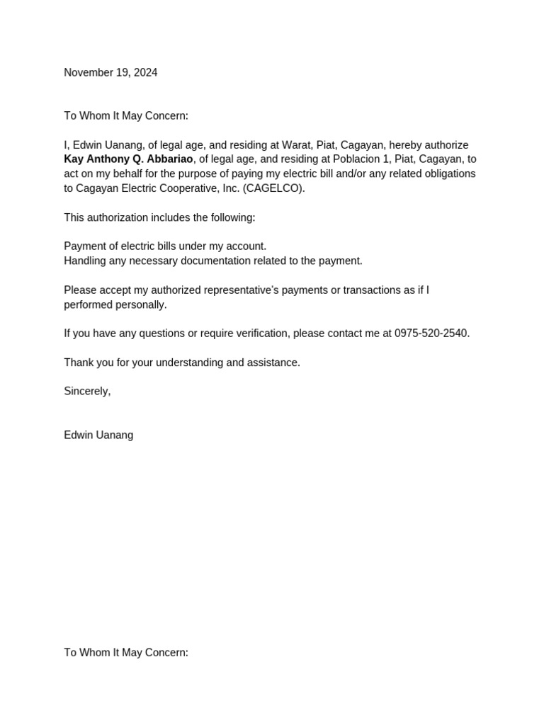 Waiver Authorization for Property Sale | PDF