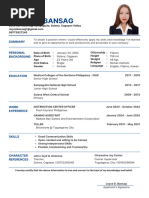 Resume Working Student Jollibee | PDF | Teachers | Learning