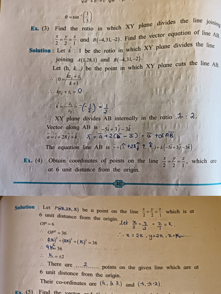 Line and Plane | PDF
