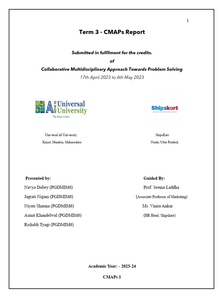 Cmaps Report | PDF | Performance Indicator | Usability