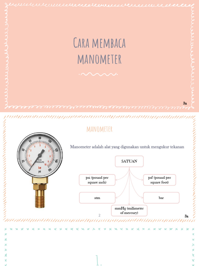 2c. Cara Membaca Manometer | PDF