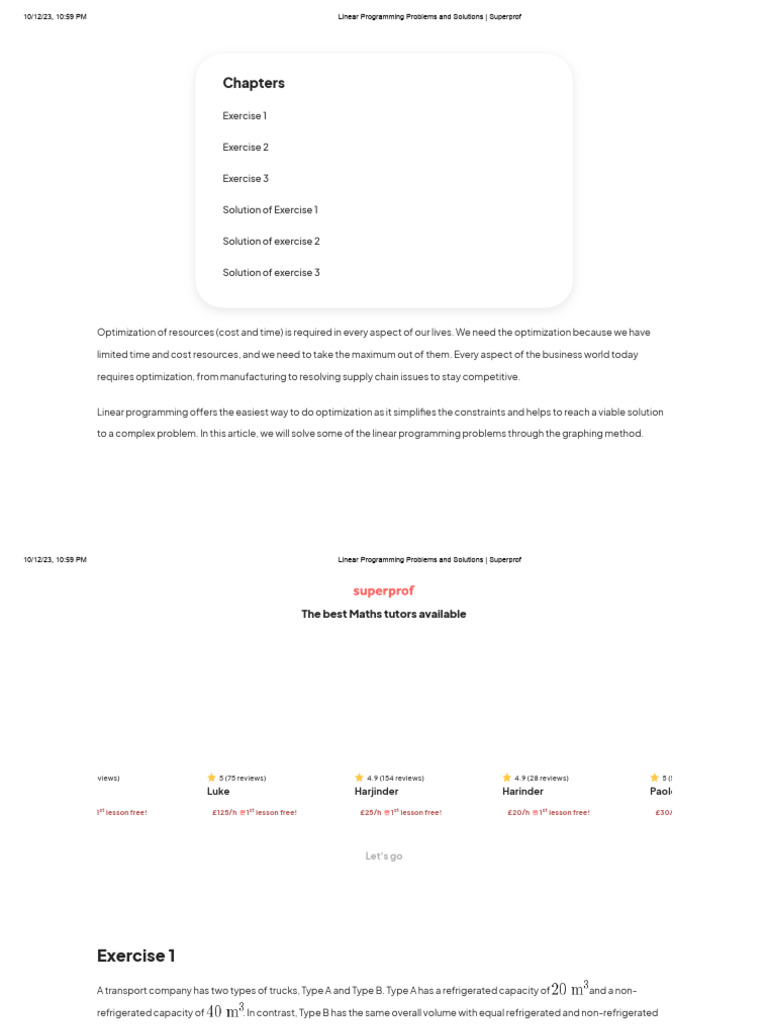 DSS LPP Graphical Problems and Solutions | PDF | Linear Programming | Mathematical Optimization
