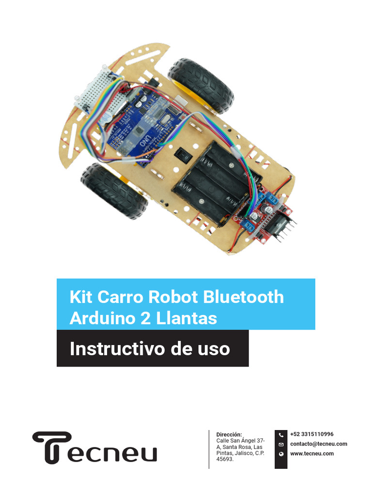 Manual Kit Carro Robot Bluetooth 2 Llantas | PDF | Arduino | Archivo de ...