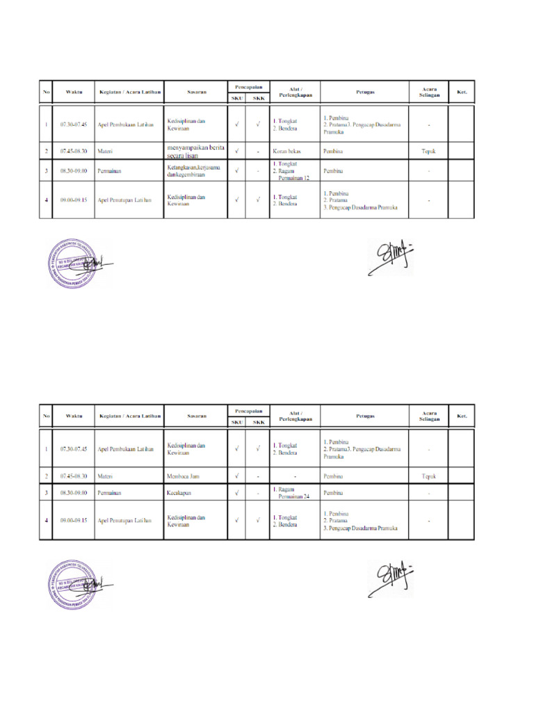 JURNAL EKSTRAKURIKULER PRAMUKA MEI | PDF