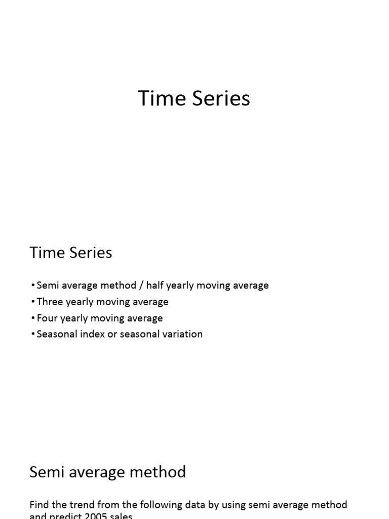Time Series Math.pptx | PDF