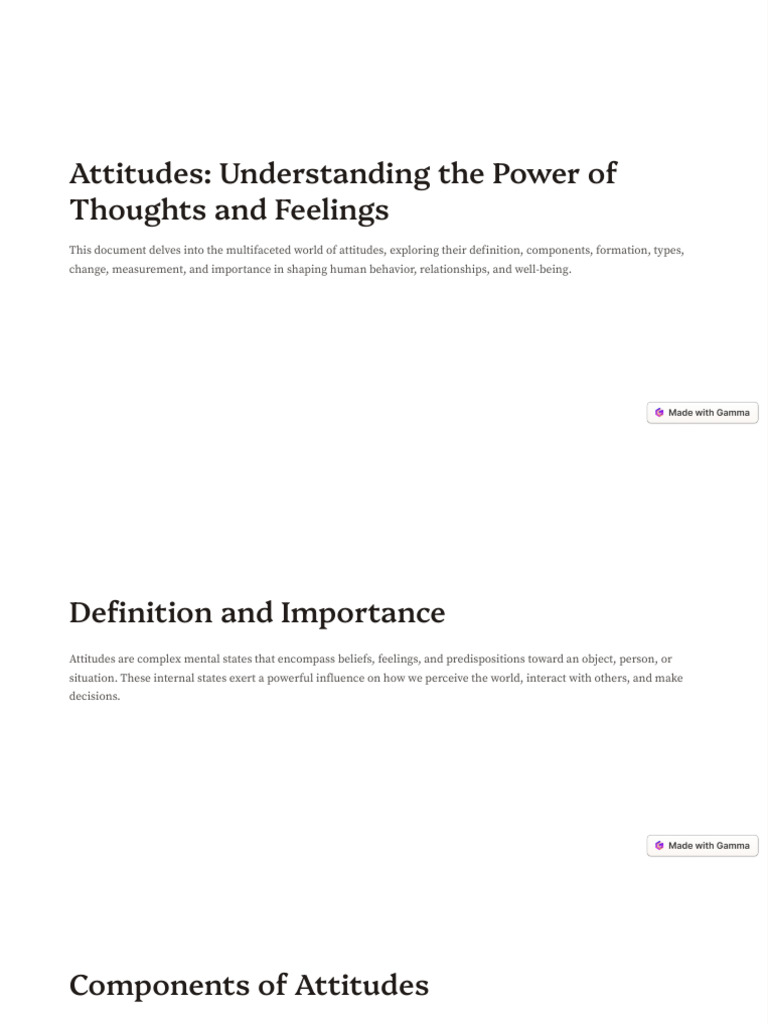 Attitudes-Understanding-the-Power-of-Thoughts-and-Feelings | PDF ...
