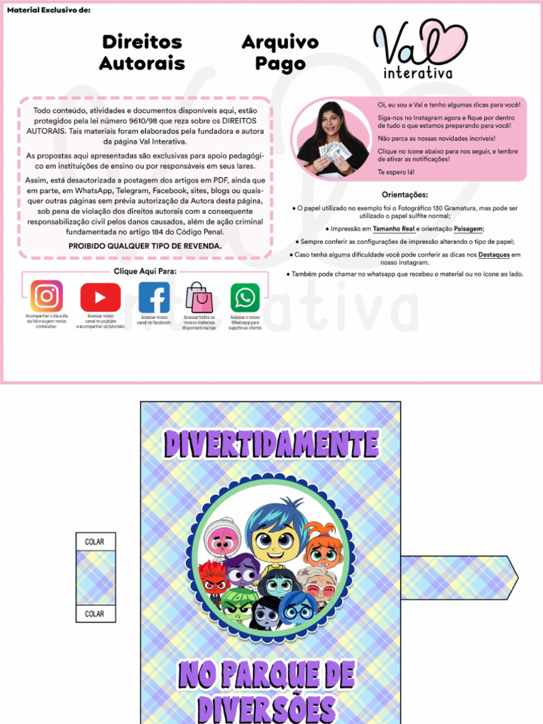 Livro 3D Divertidamente | PDF