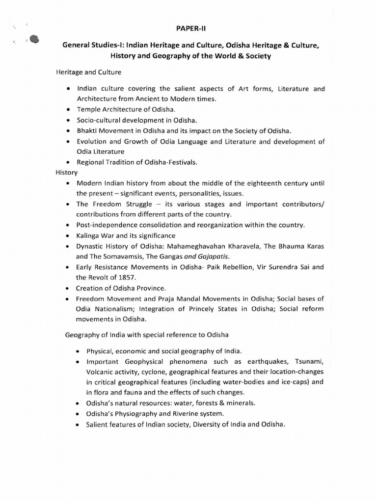 Paper-Ii: Freedom Movement and Praja Mandal Movements in Odisha Social ...