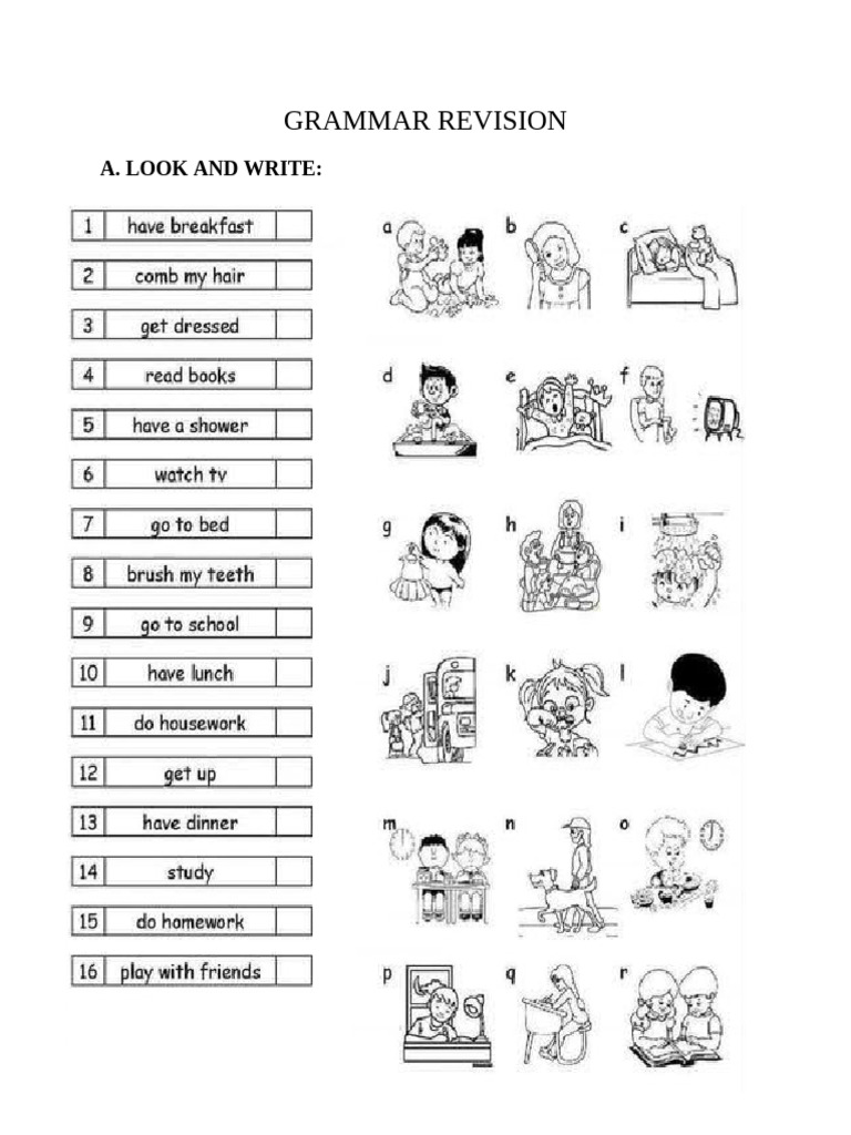 GRAMMAR REVISION | PDF