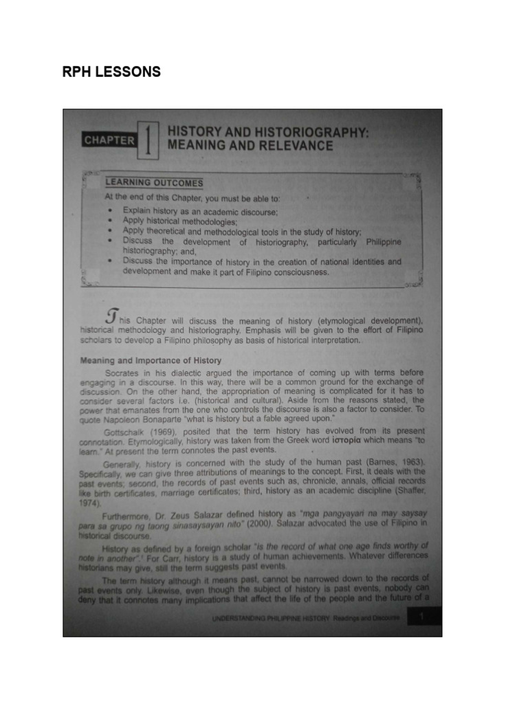 RPH 201 - Lessons | PDF