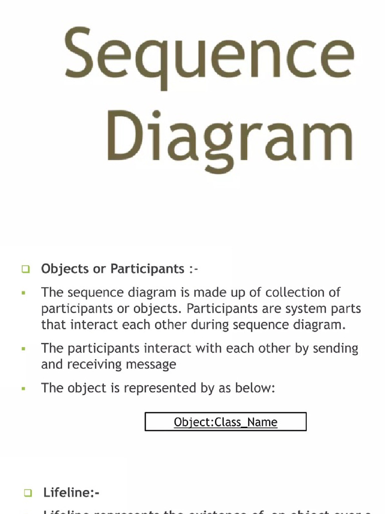 Sequence Diagram | PDF
