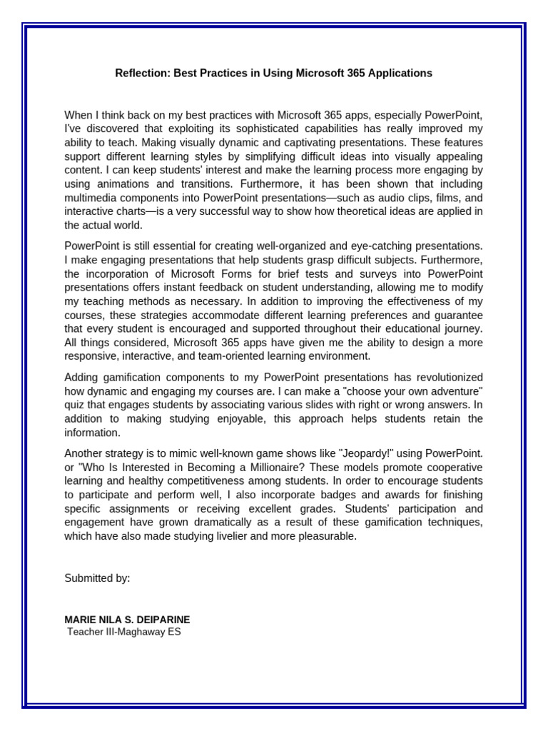 DEIPARINE-REFLECTION | PDF