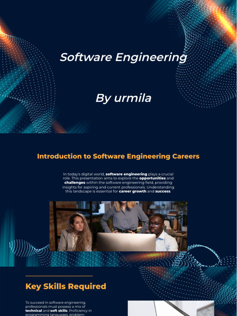 Slidesgo Navigating the Landscape of Software Engineering Careers Opportunities and Challenges ...