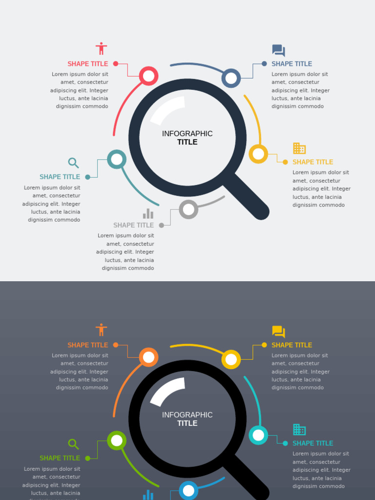Magnifying Glass Dot PowerPoint Templates | PDF